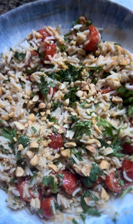 Coconut Rice with Peanuts Chili & Lime | The Kitchen Oracle